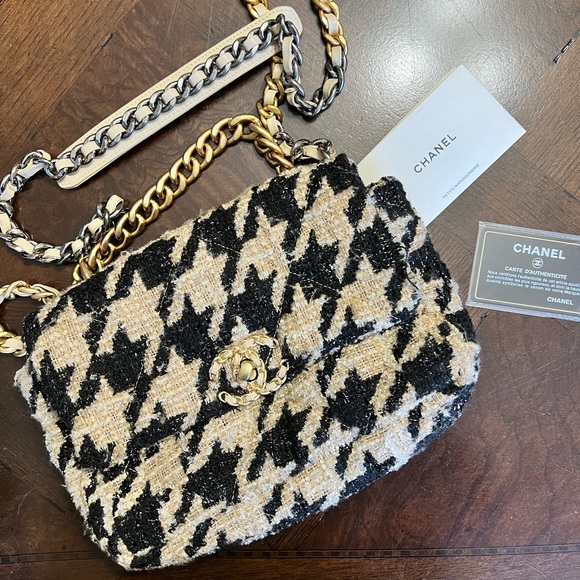 CHANEL | Bags | Chanel 9 Large Flap Tweed Handbag | Poshmark